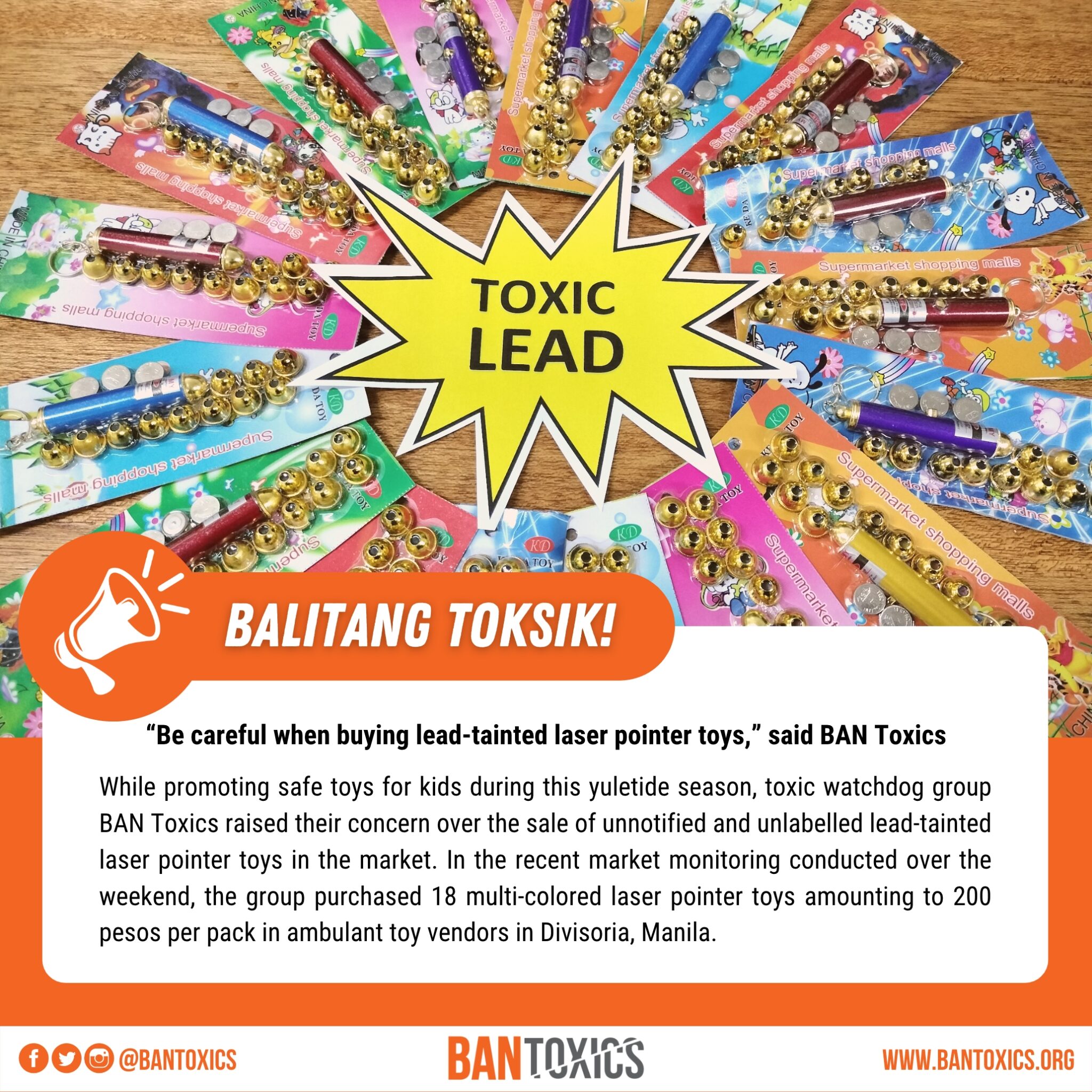 BALITANG TOKSIK! “Be careful when buying lead-tainted laser pointer ...