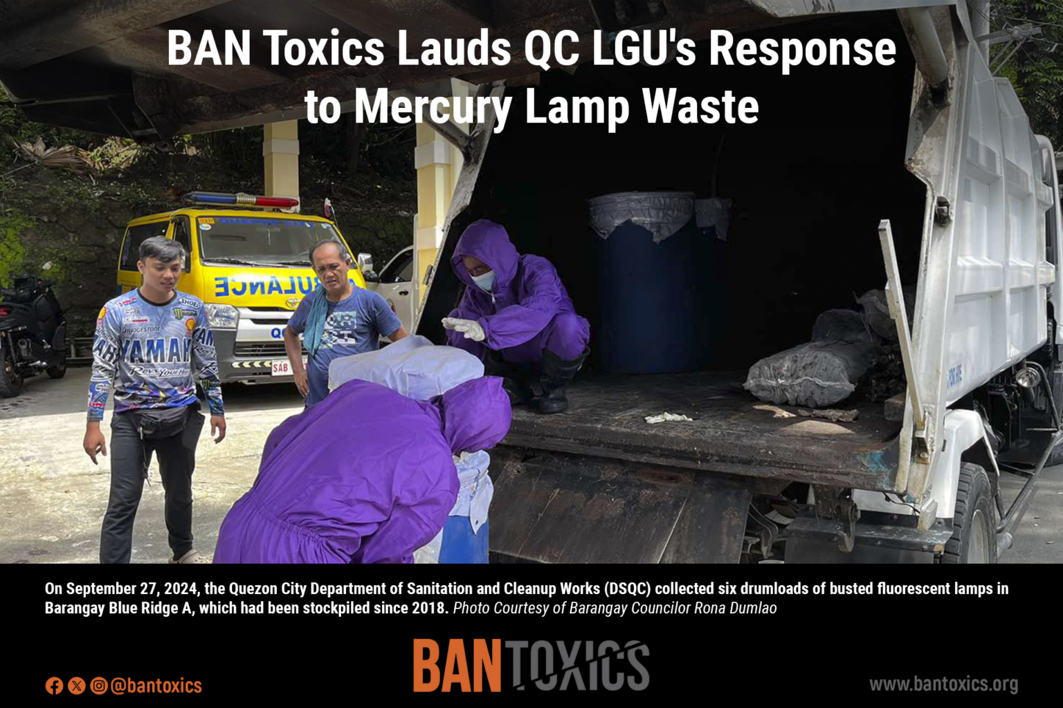 BAN Toxics Commends Brgy. Blue Ridge A and QC LGU for Taking Action on ...