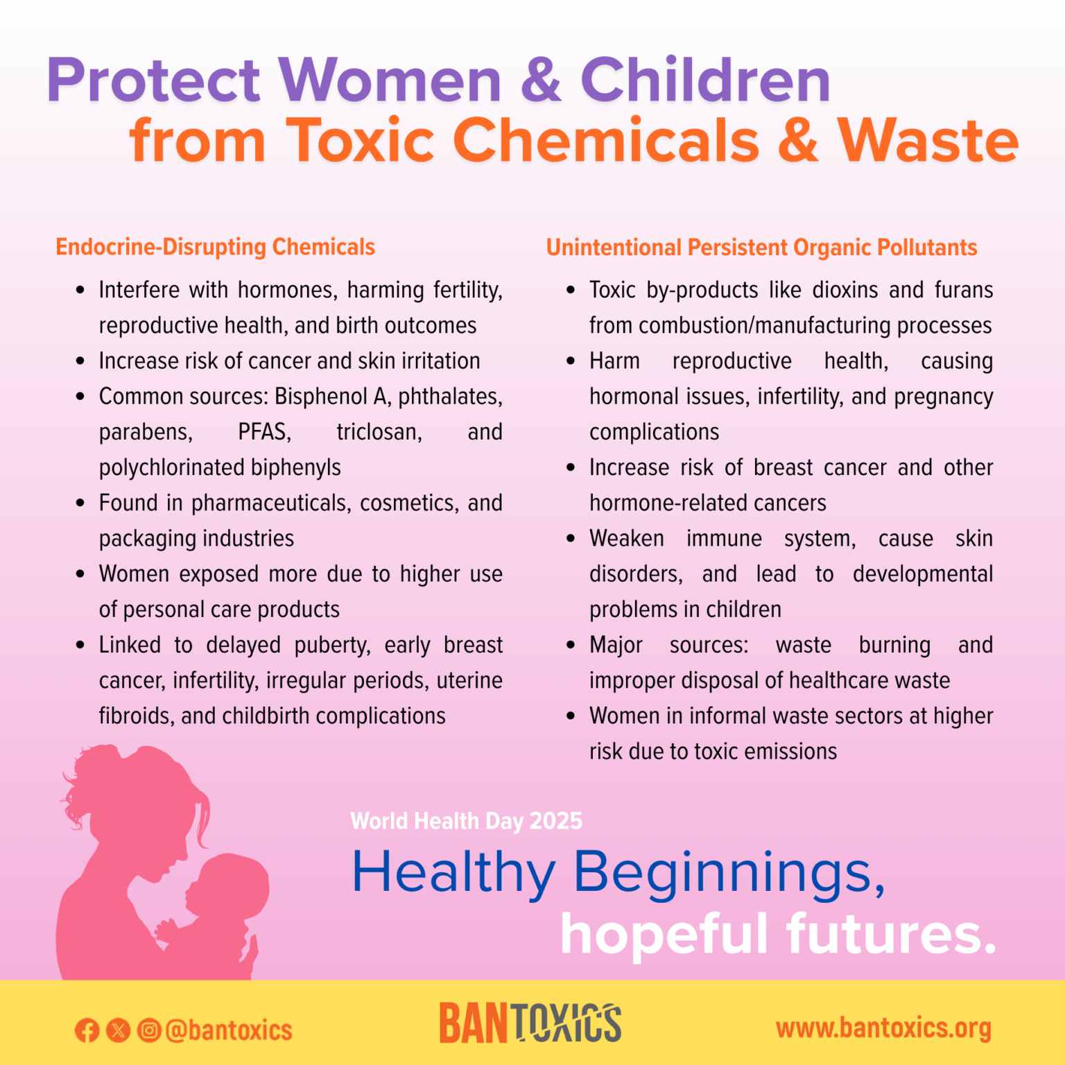 BAN Toxics Highlights the Protection of Women and Children from Toxic ...